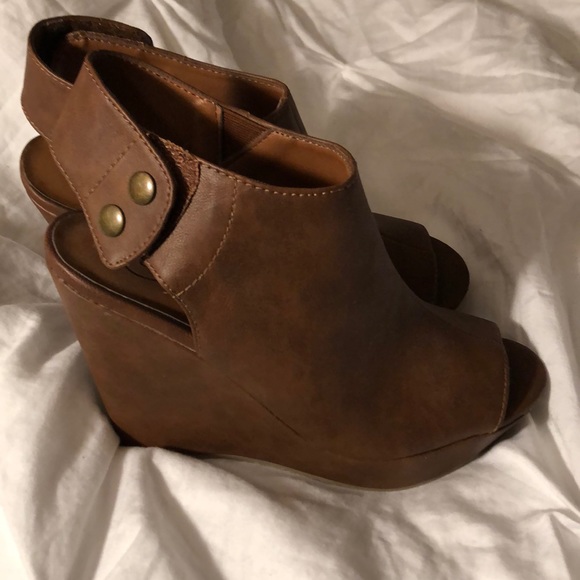 Shoes | Candies Brown Wedges | Poshmark